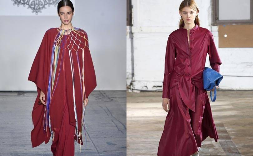 Spotted on the NYFW catwalk: Pantone’s “empowering” colors