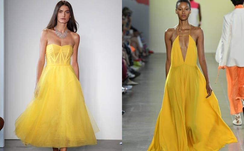 Spotted on the NYFW catwalk: Pantone’s “empowering” colors
